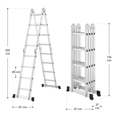 Buy Multi-purpose Manufacturers Outdoor Working Aluminum Safety Ladder ...