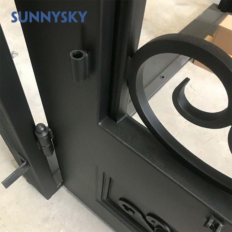Buy New Modern Operable Double Glass Window Wrought Iron Enterance Door ...