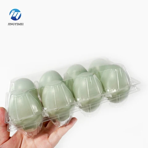 Buy Plastic Egg Boxes Clear Plastic Ducks Egg Cartons Square For 8 ...