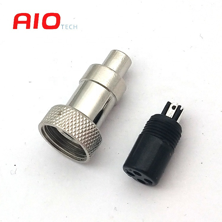 Buy Rca Video Audio Dc 4 Pin Gx12 Male Plug Female Socket Aviation ...