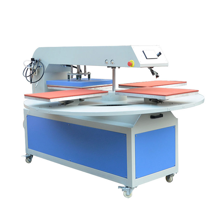 Buy Pneumatic Automatic T-shirt Heat Transfer Machine Rotary Table For ...