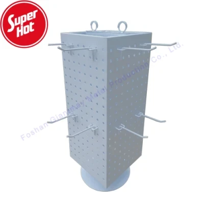 Buy Rotating Metal Counter Hanging Hook Pegboard Display Spinning Table ...