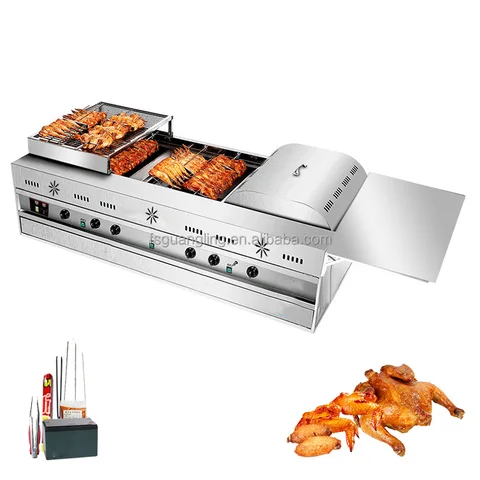 Buy Rotisserie Commercial Oven Automatic Rotating Chicken Grill Machine ...