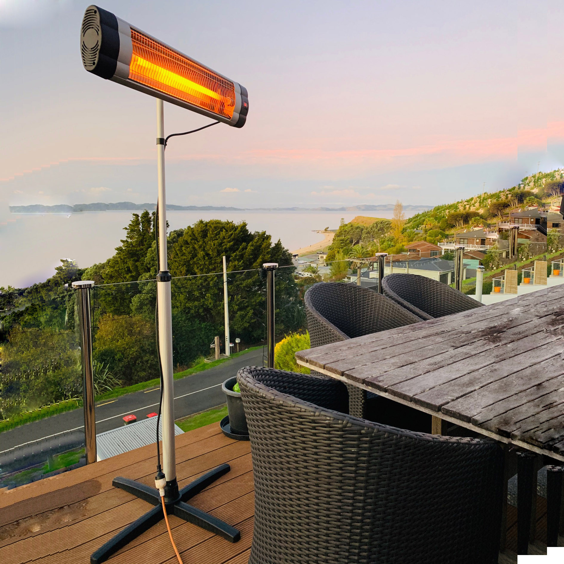 Buy Stand Patio Infrared Heater With Quartz Tube from Ningbo Sungroy ...