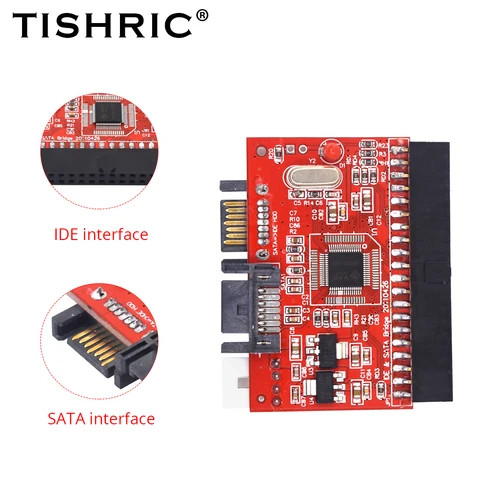 Buy Tishric Hard Disk Ide To Sata Converter Sata To Ide Bidirectional ...