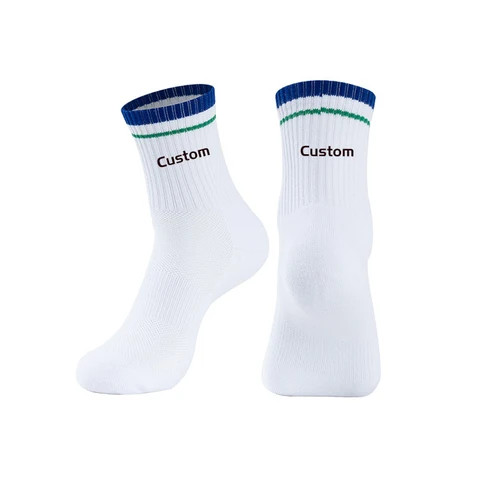 Buy To Sample Custom Sports Socks Knitted Embroidery Design Custom Logo ...