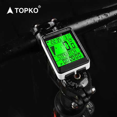 Buy Topko Luminous Wireless Mountain Bike Speed Meter Computer ...