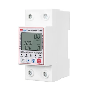 Buy Tuya 63a Bidirectional Wifi Smart Metering Breaker Timer 110v 220v ...