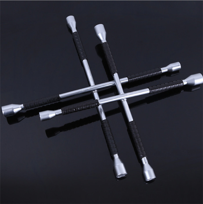 Buy Universal Cross Wrench 4-way Lug Tire Spanner Car Cross Wheel ...