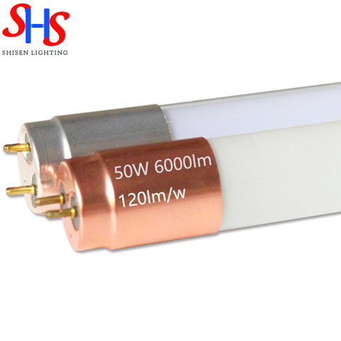 Buy 50w 120lm/w Led Tube Light T8 Bulb 4ft 1200mm T8 Glass Tube Led ...