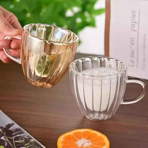 Buy Wholesale Double Wall Glass Cup Insulation Strip Heart Shaped Glass ...