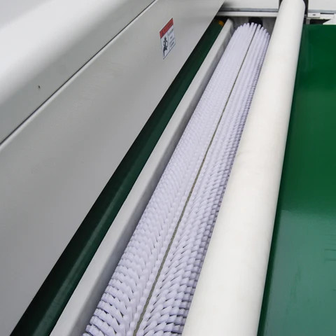 Buy Woodworking Double Face Board Dust Cleaner Brush Machine For ...