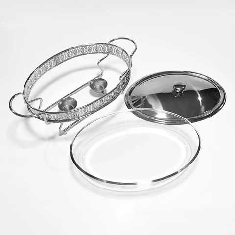 Buy Yitian High Quality Stainless Steel Buffet Stove Oval Glass Hot Pot ...