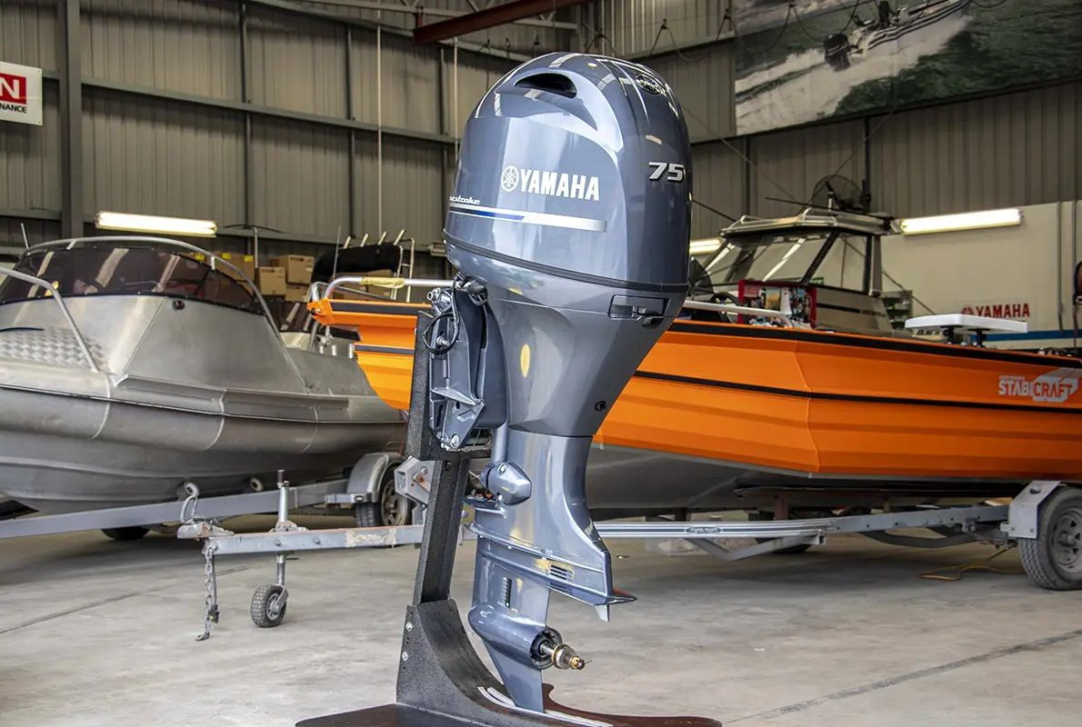Buy Used Yamaha 75hp 4-stroke Outboard Motor Engine from AMAKUSA MARINE ...
