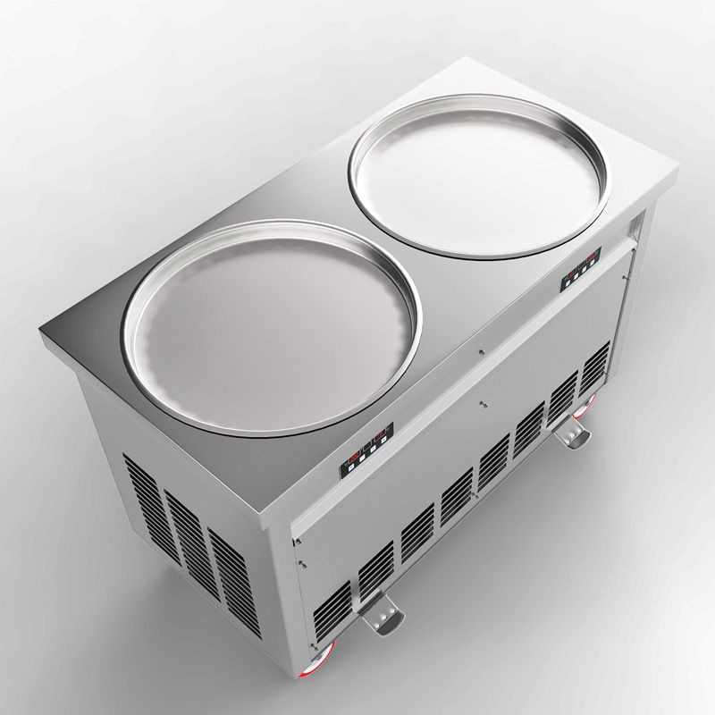 Buy Cbj67 Commercial Stainless Steel Double Round Flat Pan Frying Pan ...