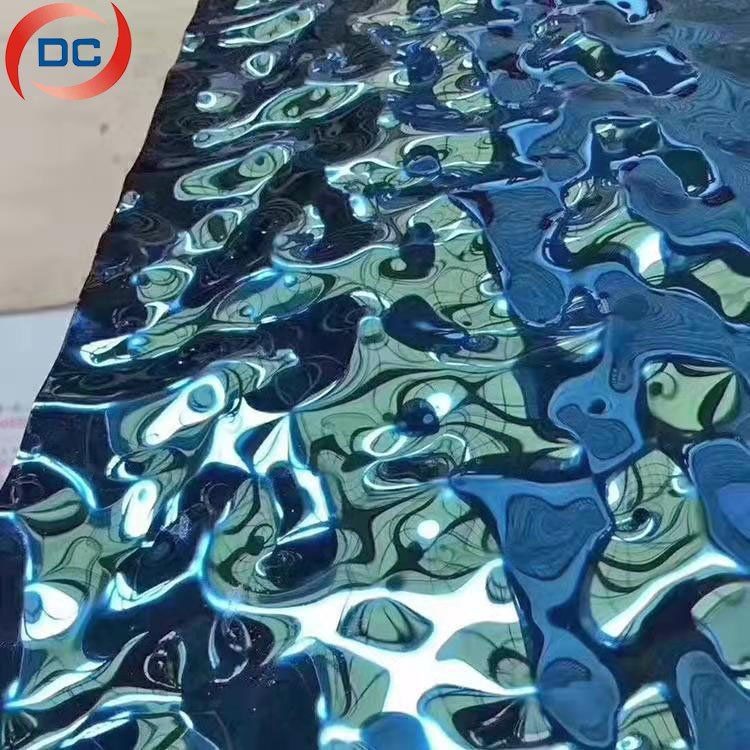Buy Color Plate Surfaced With Water Ripple Mirror from Foshan Da Chuan ...