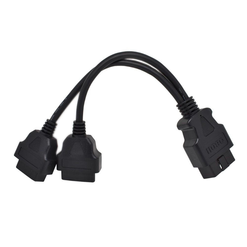 Buy J1962 Obd2 Y Cable Adaptor 1 Male To 2 Female from LINGHUI ...