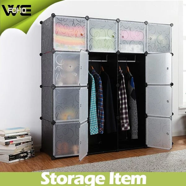 Buy Foldable Wardrobe Bedroom Portable Wardrobe With Plastic Panels And Connectors from YONGKANG FOHO SPORT AND LEISURE CO. LTD China Tradewheel