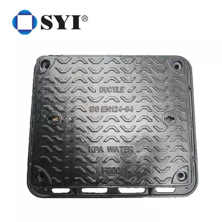 Buy Heavy Duty En124 Class E600 Ductile Iron Road Manhole Cover ...
