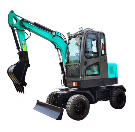 Buy 4ton Micro Retro Wheel Mini Excavator Escavator Machine On Sale ...
