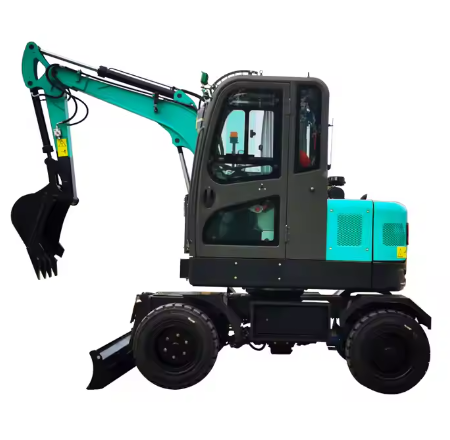 Buy 4ton Micro Retro Wheel Mini Excavator Escavator Machine On Sale ...