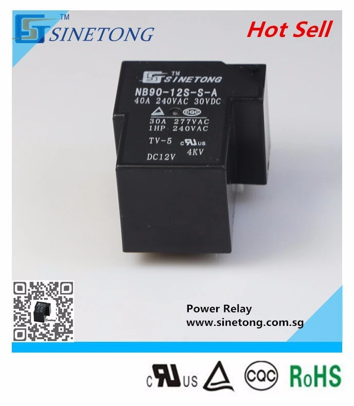 Buy 12v 40a 4pin Relay Price Pcb Type Power Relay Sealed Normal Open ...