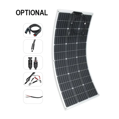 Buy 12v Flexible Solar Panel Etfe 50w 150w 200w 180w Paneles Solares Flexibles 300w 10w 60w ...
