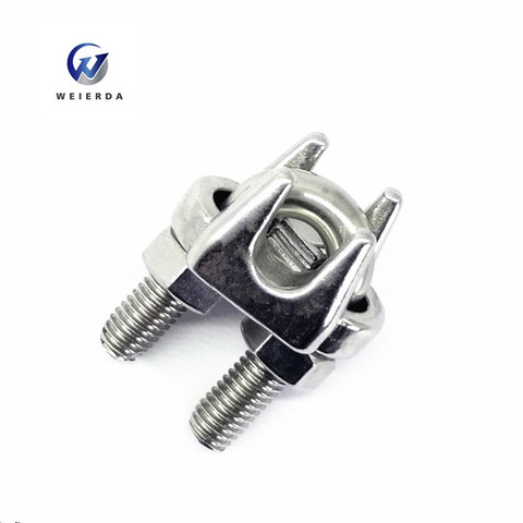 Buy 304 Stainless Steel Wire Rope Cable Clip Clamp U Bolt Saddle ...