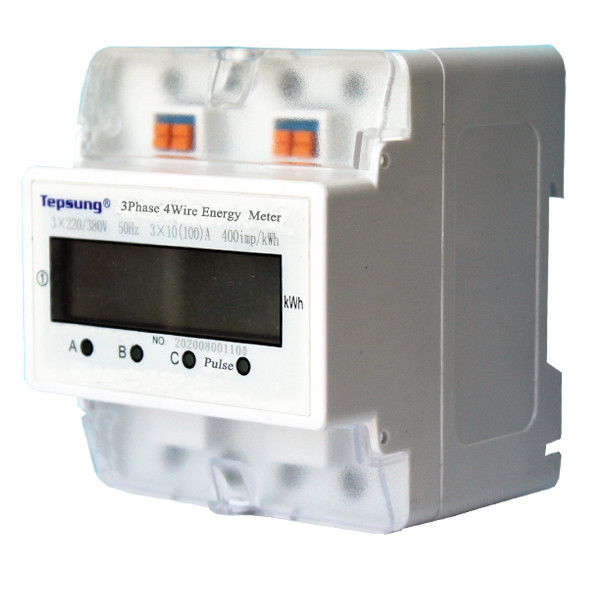 Buy 3phase 4wire Digital Din Rail Electric Electric Energy Meter With ...