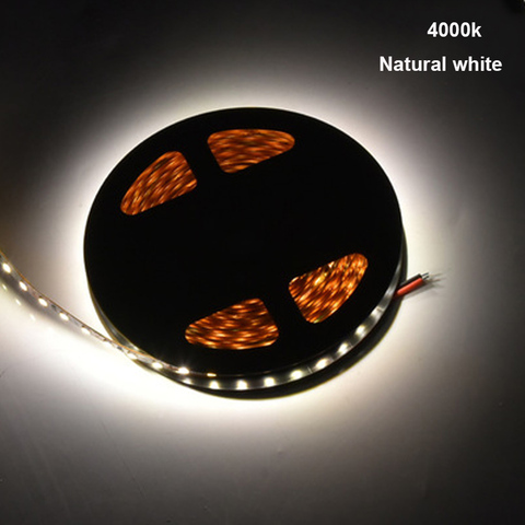 Buy 5m 12v Led Strip Light 2835 4mm Width Super Bright 120leds/m 600led ...