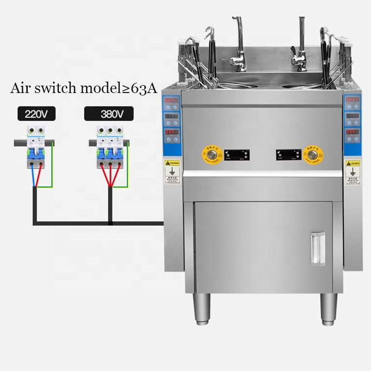 Buy 6 Heads Automatic Lift-up Gas Noodle Cooker Commercial Industrial ...