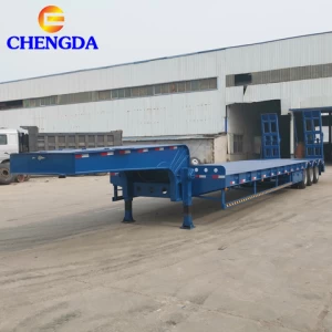 Buy 70 Ton 40 Ft 40 Ton Loader Extendable 50 Tons Hydraulic 3 Axle Used ...