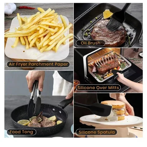 Buy Cosori Gowise Air Fryer Accessory 7pcs Set Works With 5.8qt Square ...