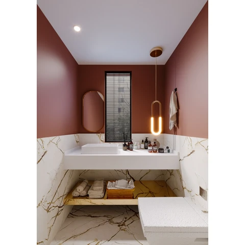 Buy Custom American Style Furniture Wood Sink Floating Unit Luxury Wall ...