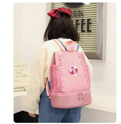 Buy Dancing Artist Girl Academy School Bag Ballet Backpack Extra Shoe ...