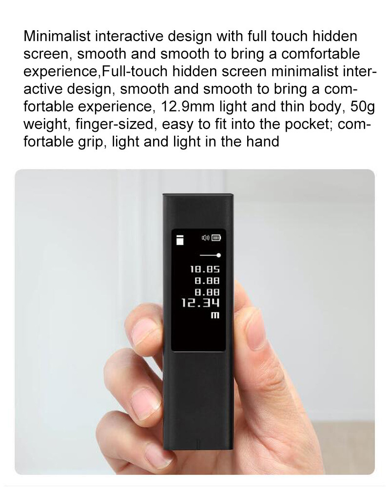 Buy Duka Ls5 Laser Rangefinder Oled Touch Screen High Precision 40m ...