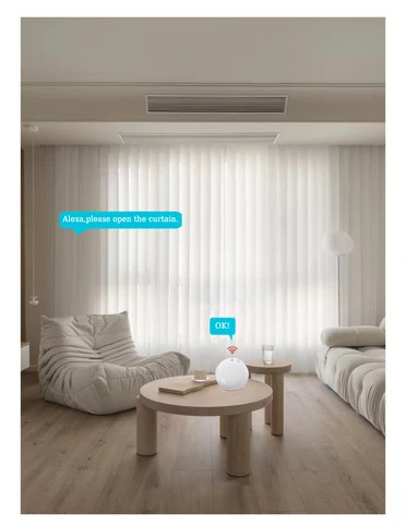 Buy Electric Dream Curtain Hanas Vertical Sheer Blinds Blackout ...