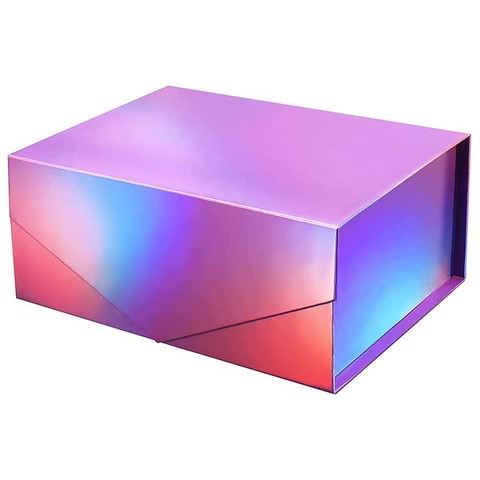 Buy Elegant Powder Coated Cardboard Paper Colorful Gift Packaging Shiny ...