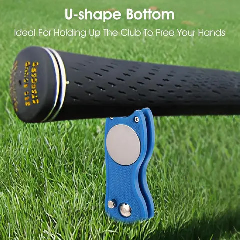 Buy Foldable Golf Divot Green Repair Tool Switchblade Pitch Fork With ...