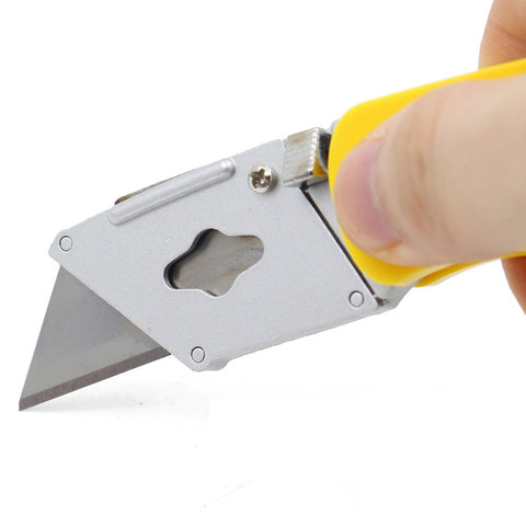 Buy Foldable Utility Knife With Extra 5pcs Blades Paper Box Cutter ...