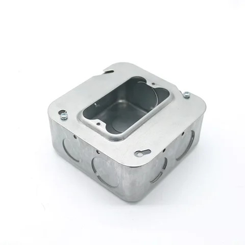 Buy Galvanized Steel Flat Square Box Cover With Concentric 1/2 In And 3 ...