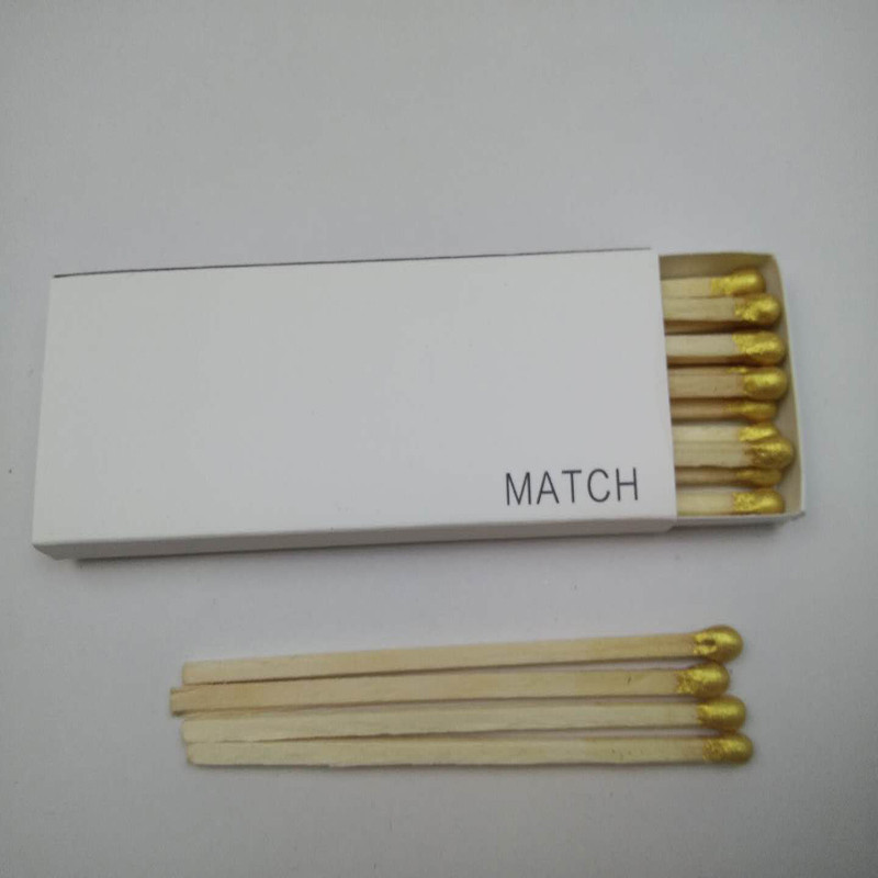 Buy Gold Matches White Stick Gold Tip Safety Match In Matchbox Custom ...