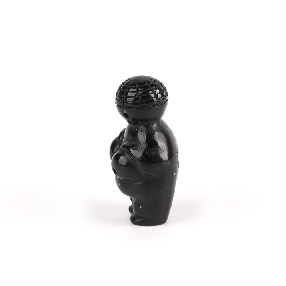 Buy Hand Carved New Products Natural Obsidian Plump Goddess Statue ...