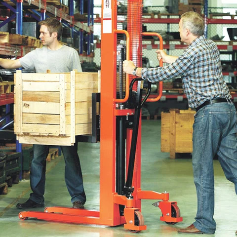 Buy Hand Fork Lift 1.5t Manual Stacker 3000kg Hand Pallet And Manual ...