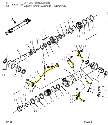Buy High Quality Pc200 Oil Cylinder Steel Pipe Tubing Pipeline With ...