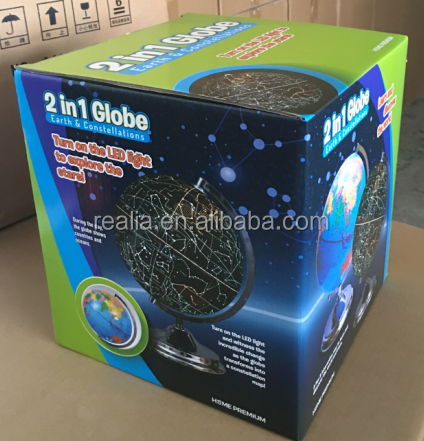 Buy Hm-g019b 32cm Plastic Lamp Globe Illuminated Rotating Globe Plastic ...