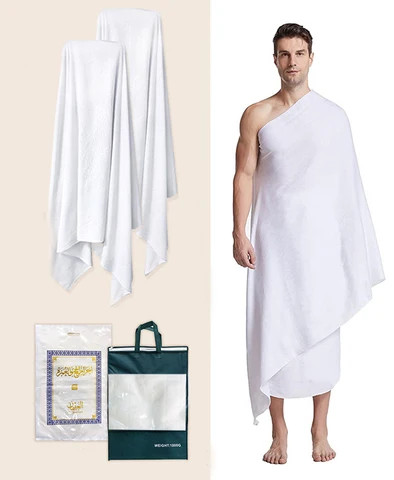 Buy Ihram Set Pilgrimage Clothes Handuk Turki Tube Muslim Arab Hajj ...