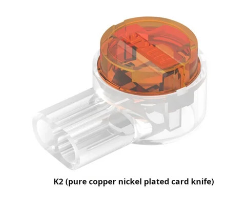 Buy K1 K2 K3 Connector Pure Copper Double Blade Connection Subnet Cable ...