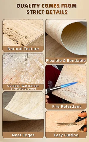 Buy Modern Design Artificial Travertine Faux Stone Wall Decor Flexible ...