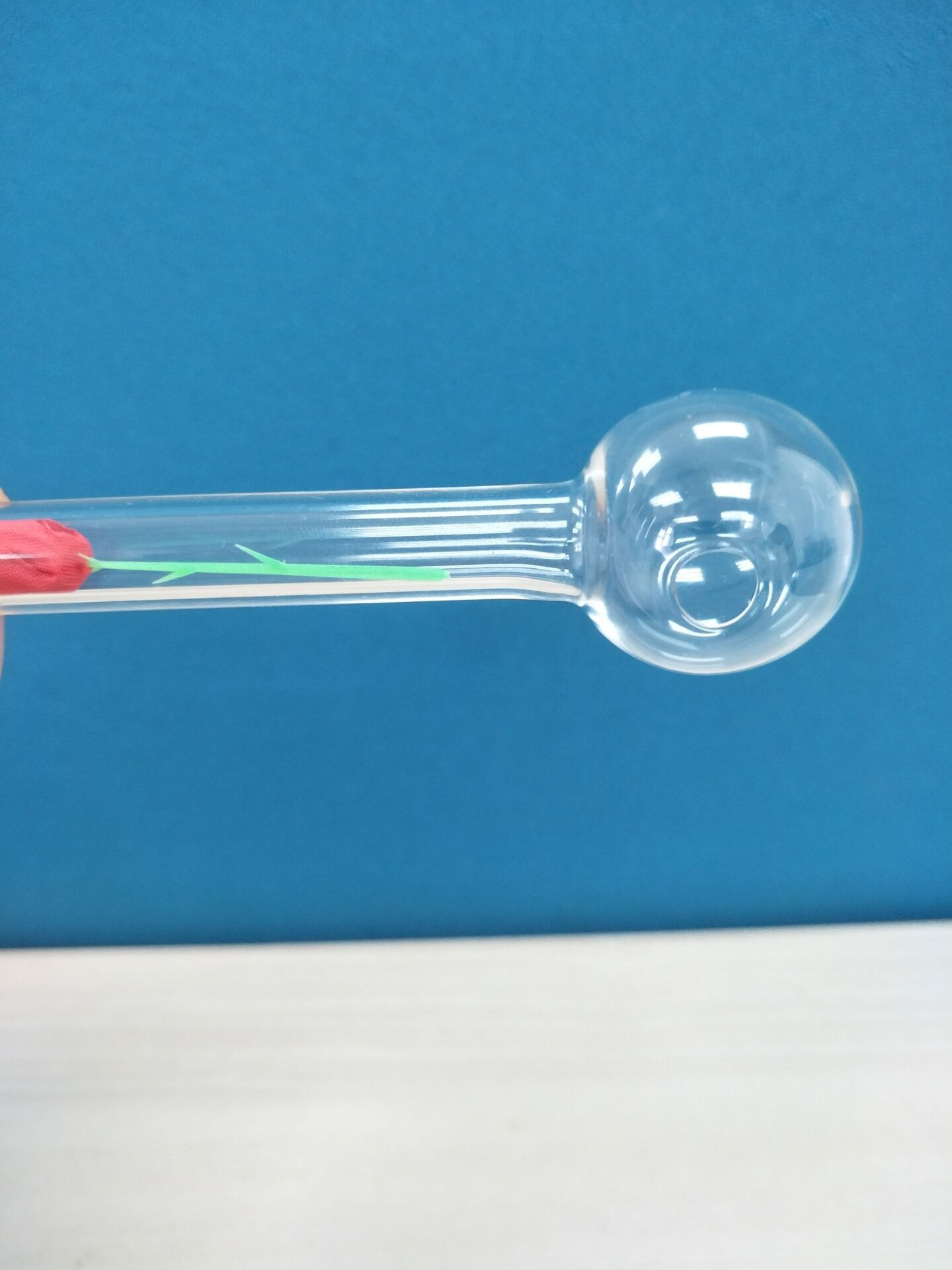Buy New 4 Inch Transparent Round Glass Pipe Glass Tips Large Inventory ...